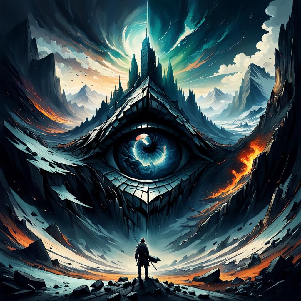 Distorted, unbalanced reality; grit, chaos, echo, defiance, wild ...