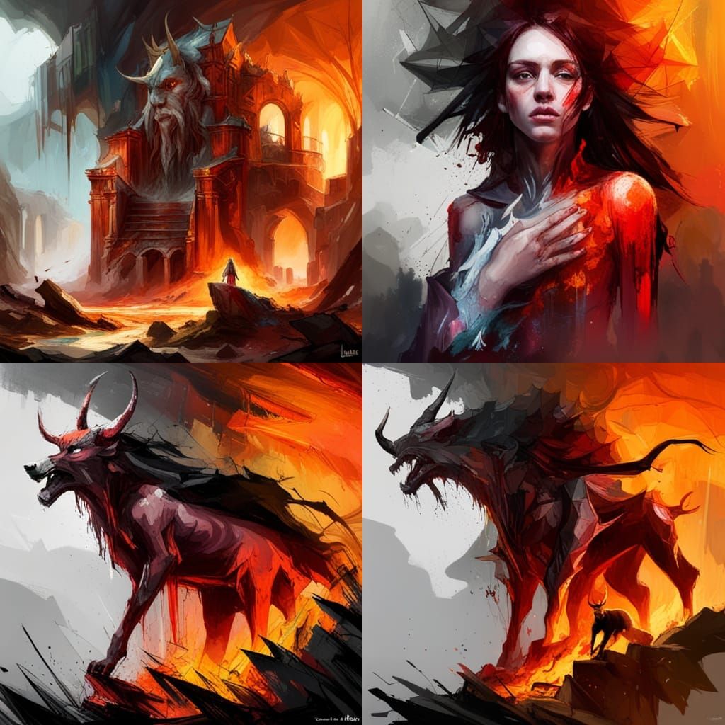 Visions of hell (2) - AI Generated Artwork - NightCafe Creator