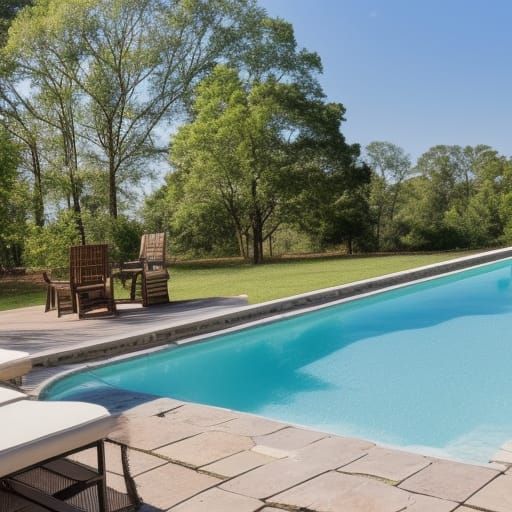 Peaceful pool - AI Generated Artwork - NightCafe Creator