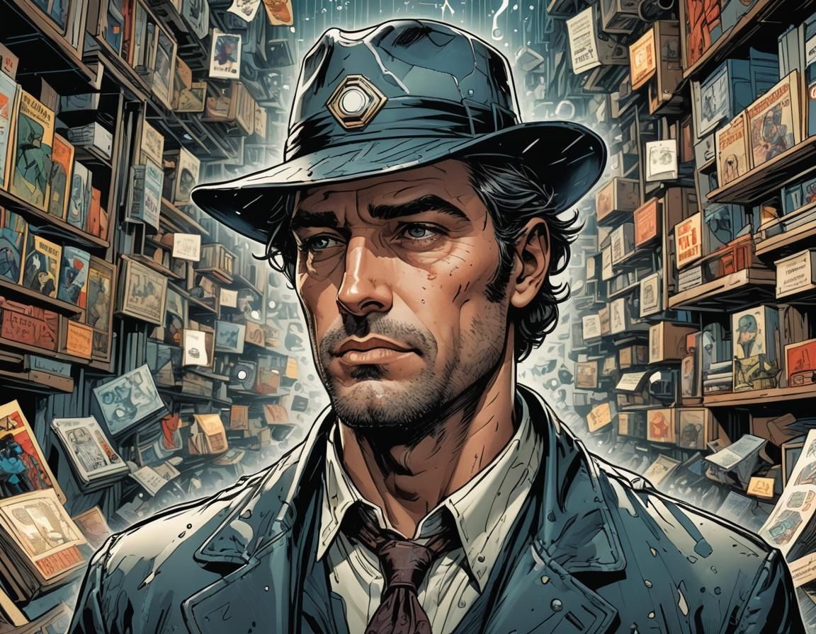 Medium shot of an intelligent man wearing an unusual hat Mark Brooks ...