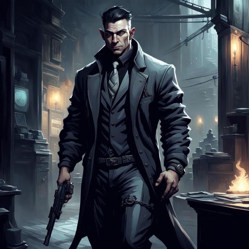 I need an image of a shadowrun character. He is a social face character ...