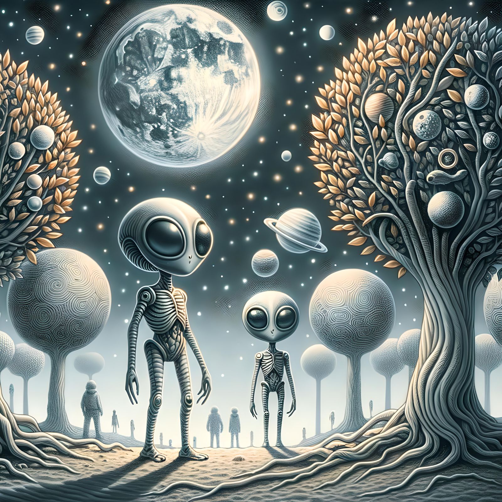 Little Aliens - AI Generated Artwork - NightCafe Creator