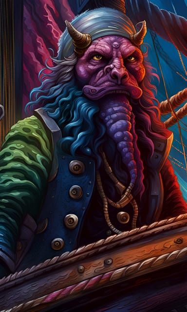 Alien Pirate - AI Generated Artwork - NightCafe Creator