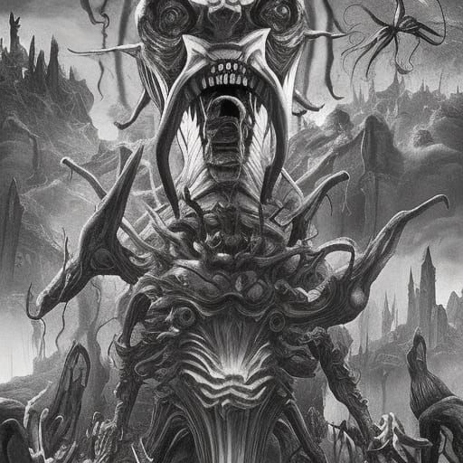 giants, interdimensional insectoids, evil, demonic, astral entity ...