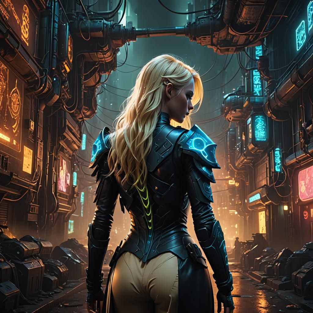 Neon Guardian - AI Generated Artwork - NightCafe Creator