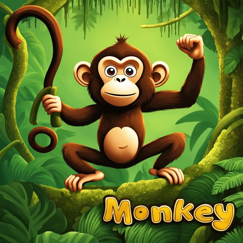 Monkey time - AI Generated Artwork - NightCafe Creator