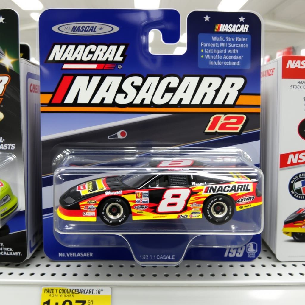 Flamed Up #8 Diecast Stock Car - Vintage NASCAR Diecast Car ...