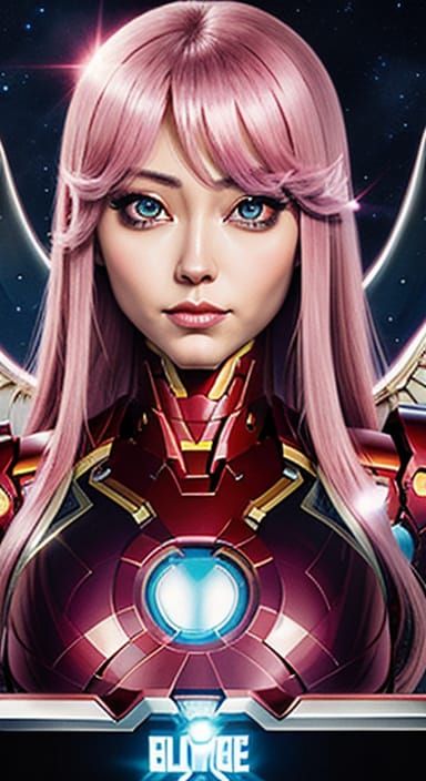 Bludgeoning Angel Iron Man - Glamorous Blingee-Inspired Lady...