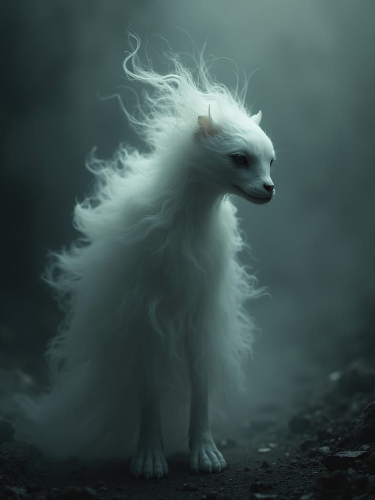 creature - Ethereal, Ghostly Creature in Monochromatic, High...
