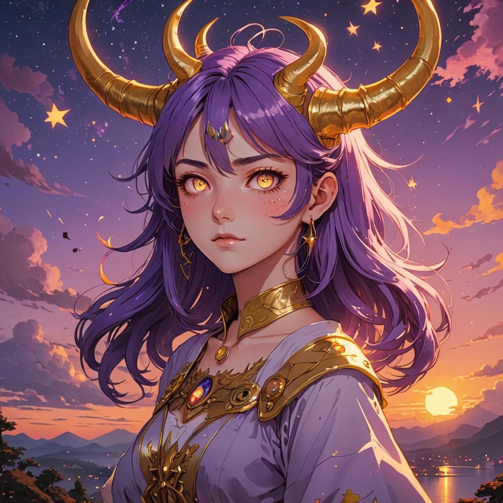 Sunset Demon Princess - AI Generated Artwork - NightCafe Creator