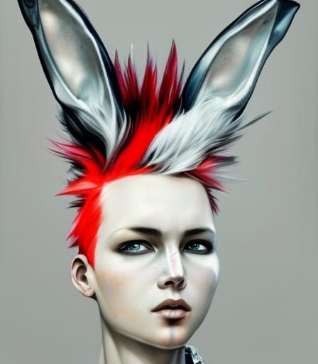 Punk Bunny - AI Generated Artwork - NightCafe Creator