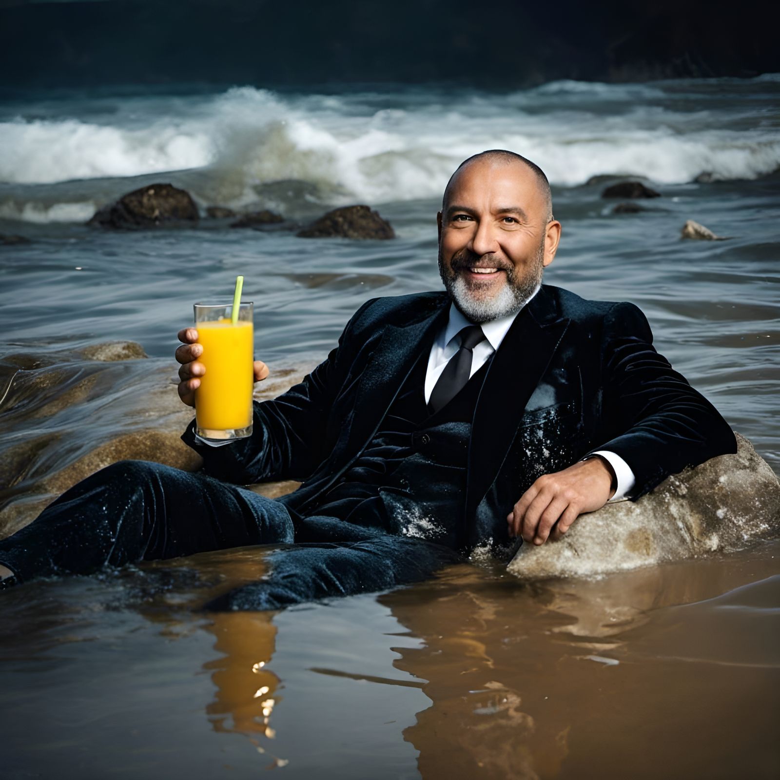 Velvet Suit Daddy Drinks Mango Juice, Vol. 2 - AI Generated Artwork ...