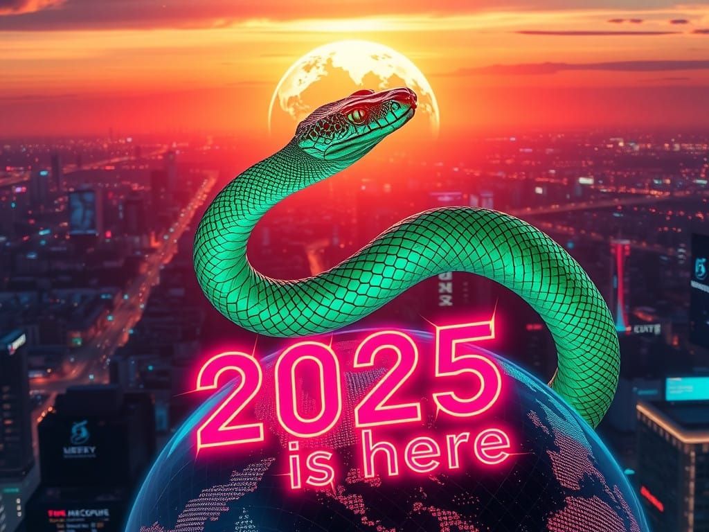 2025 is here - Cyberpunk Snake Unveils Neon-Lit Metropolis o...