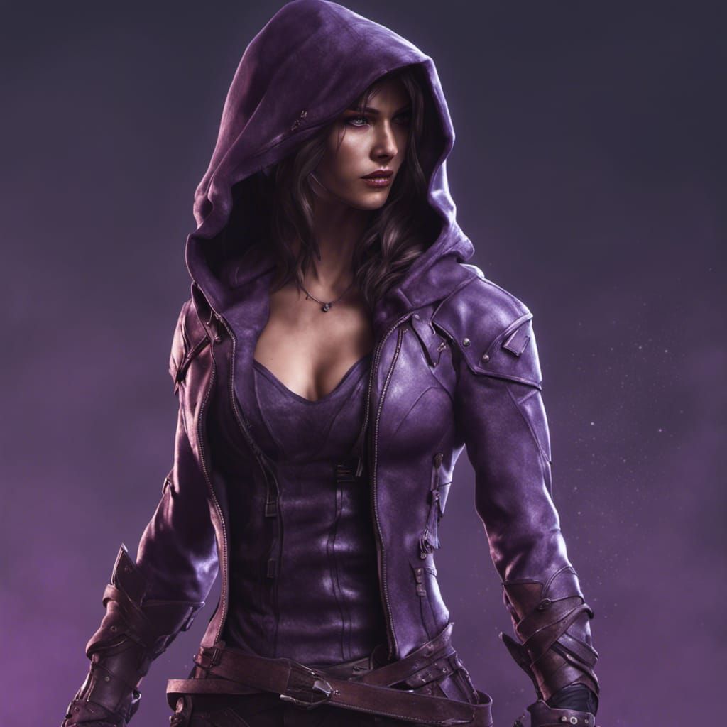 Violet assassin - AI Generated Artwork - NightCafe Creator