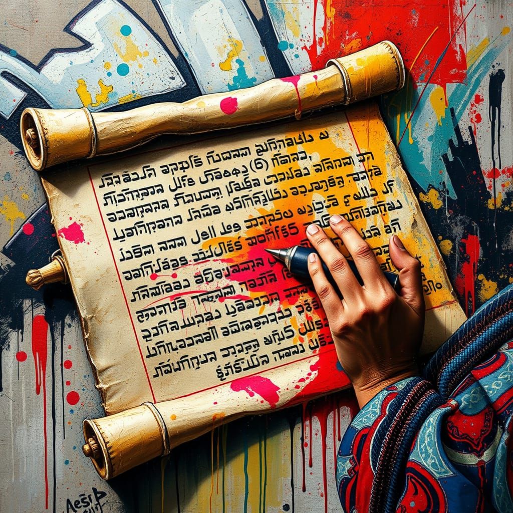 Medieval Scholar Unravels Ancient Runic Scroll in ... - AI Art