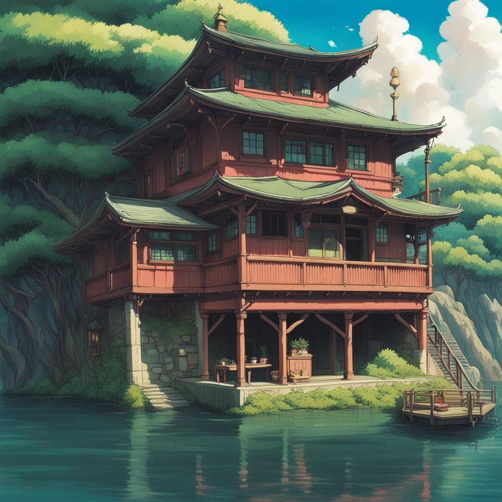 Ghibli Version 6. Spirited away - AI Generated Artwork - NightCafe Creator