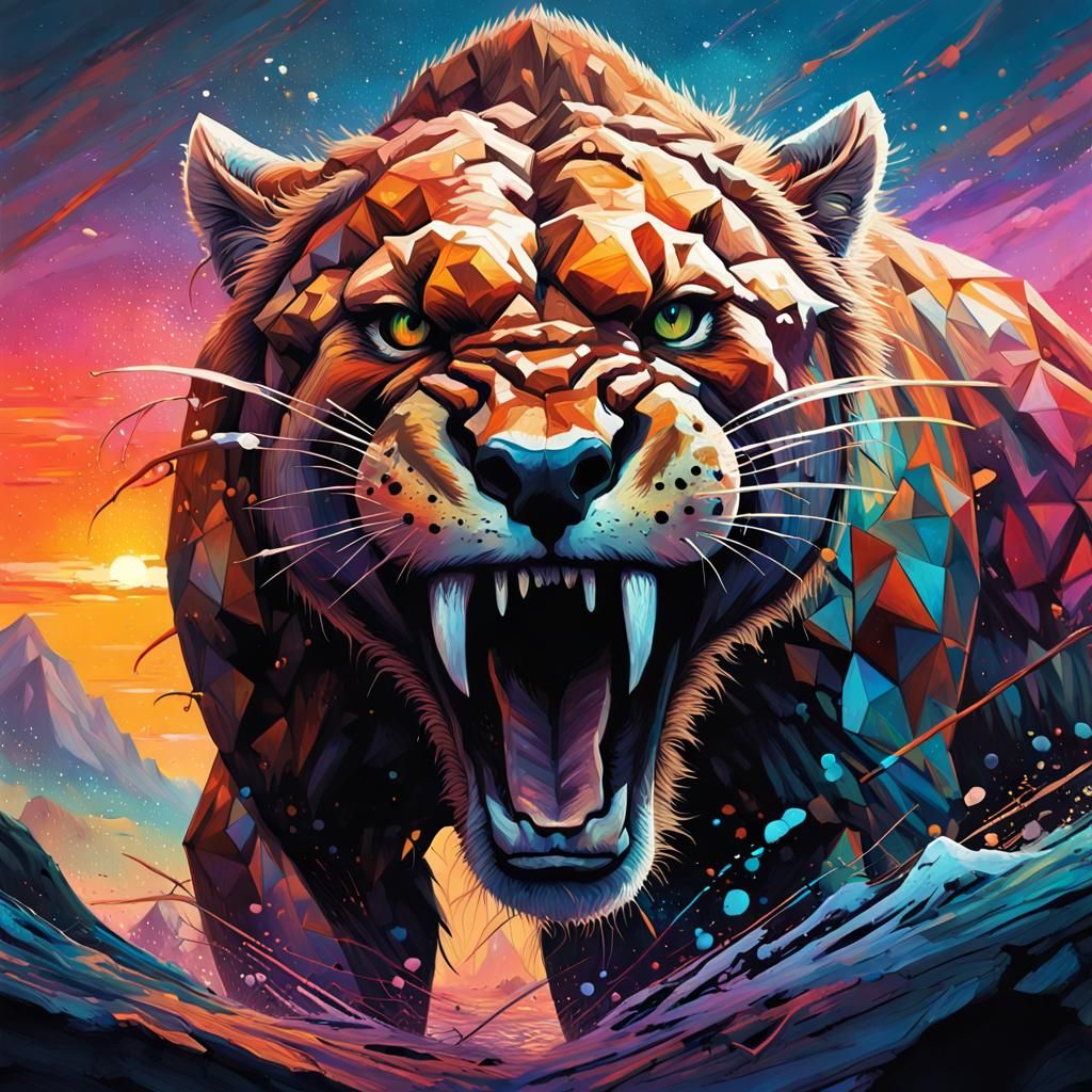 Sabertooth - AI Generated Artwork - NightCafe Creator