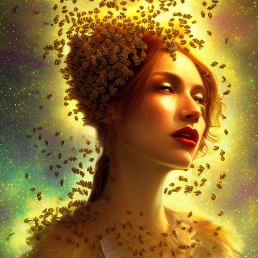 Stunning Bee Witch🐝 - AI Generated Artwork - NightCafe Creator