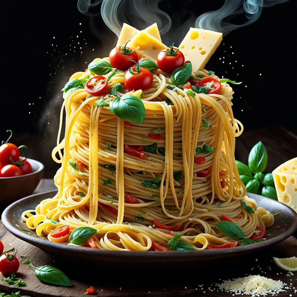 Pasta cake - AI Generated Artwork - NightCafe Creator