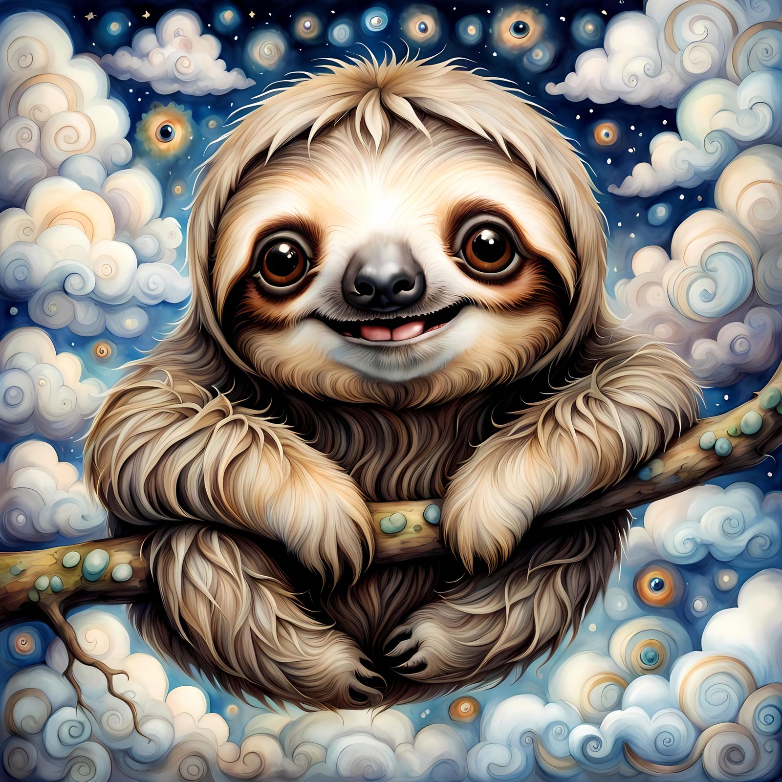 Sloth - AI Generated Artwork - NightCafe Creator