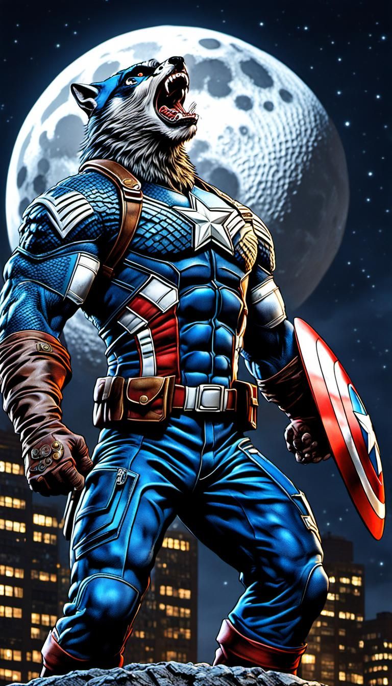 Cap-Wolf - AI Generated Artwork - NightCafe Creator