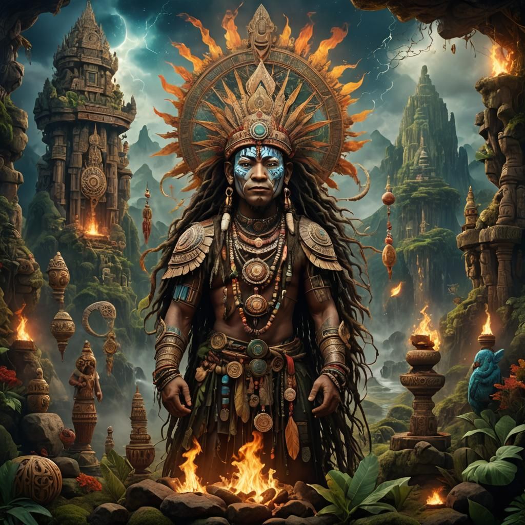 The 4 elements through Shamanism and Biodanza - AI Generated Artwork ...