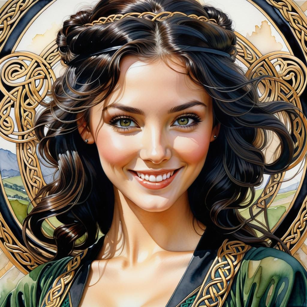 Celtic beauty - AI Generated Artwork - NightCafe Creator
