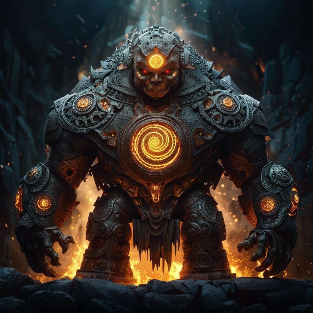 Stone Golem - AI Generated Artwork - NightCafe Creator