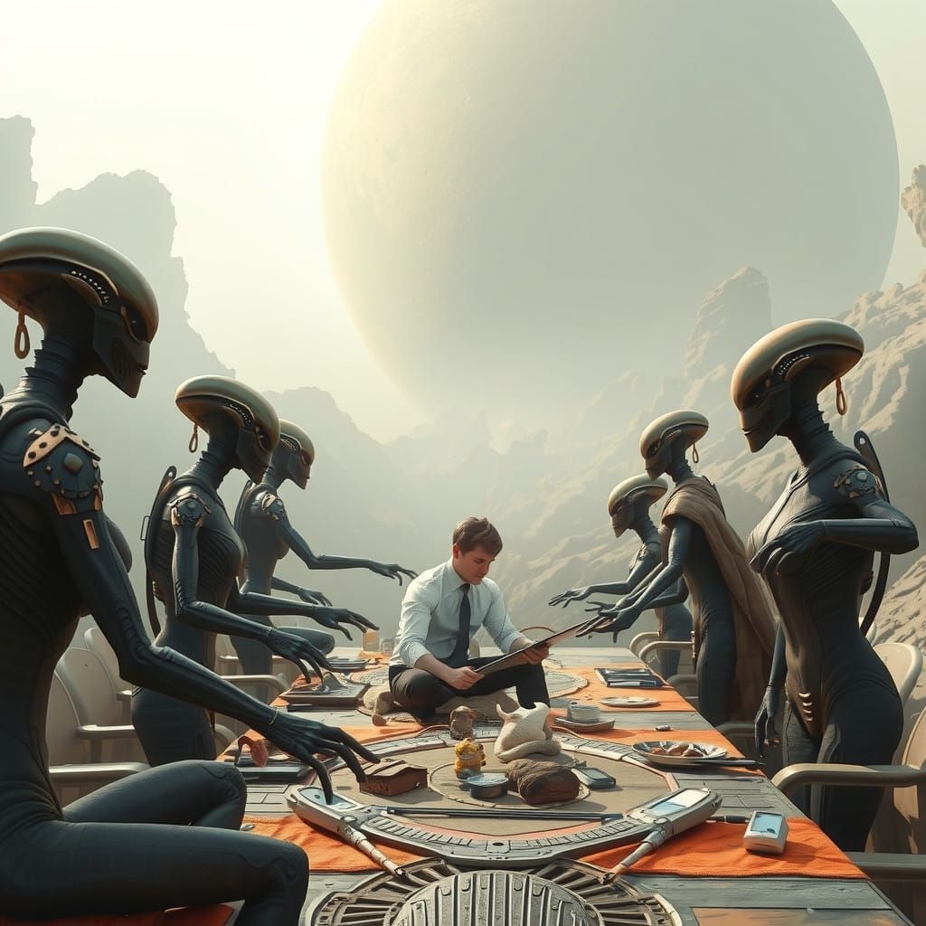 The Galactic Federation is meeting with Aliens from all over the galaxy ...