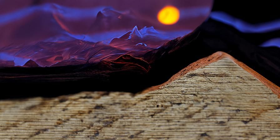 Umbral desert mountain range (Coherent -B) | Albert Bierstadt & Erik Johansson - AI Generated ...