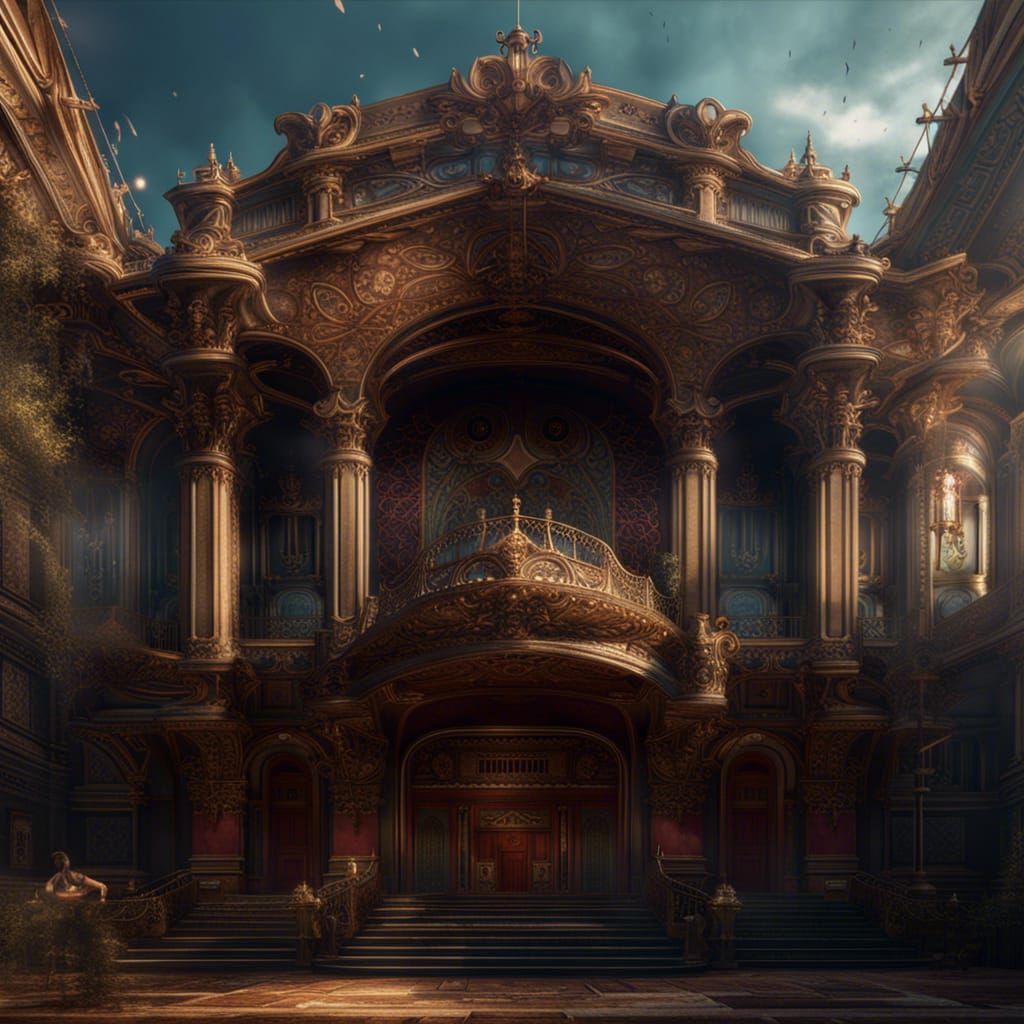 Opulent Opera House - AI Generated Artwork - NightCafe Creator