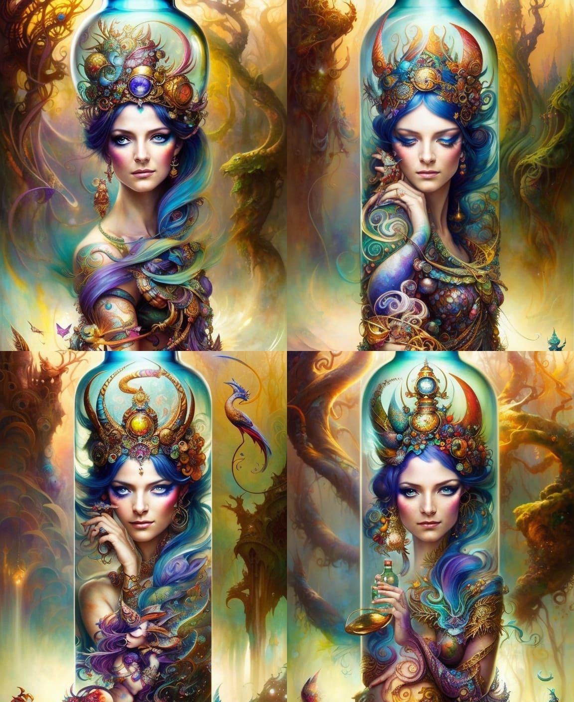 Portrait of Adorable Little " beautiful cute lady genie djinn in a ...