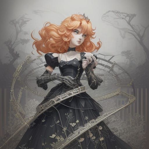 Meticulously crafted details. Princess Peach, a youthful, elegant, and ...