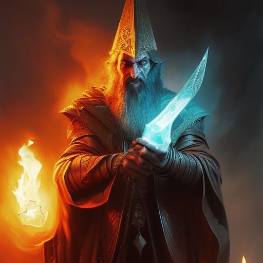 The Dunce Cap Wizard - AI Generated Artwork - NightCafe Creator