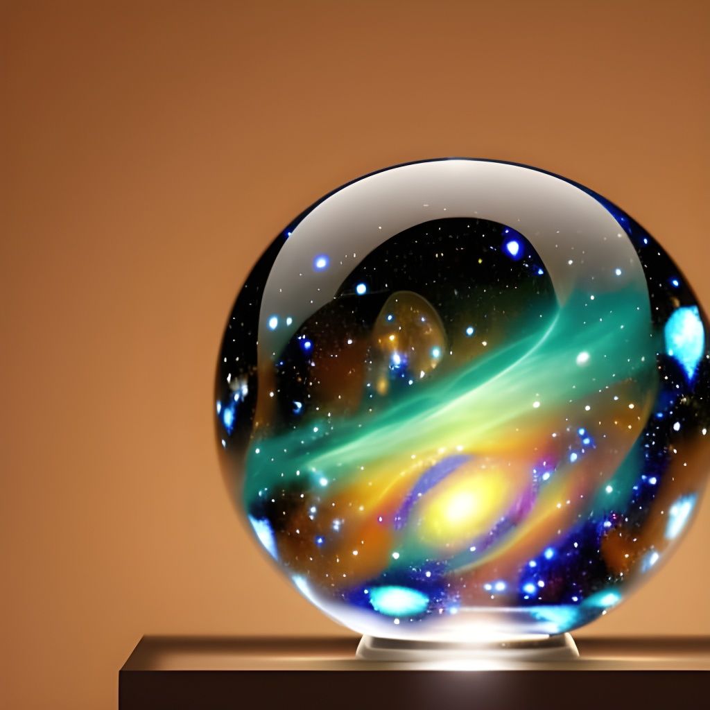 Crystal ball of Space - AI Generated Artwork - NightCafe Creator