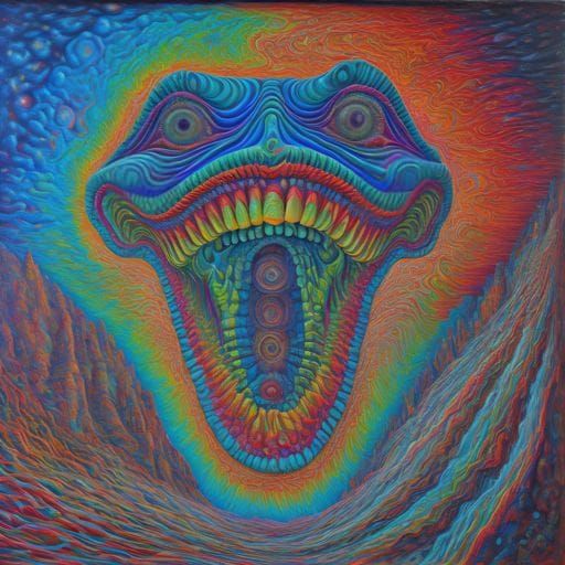 Trippy Monster - AI Generated Artwork - NightCafe Creator