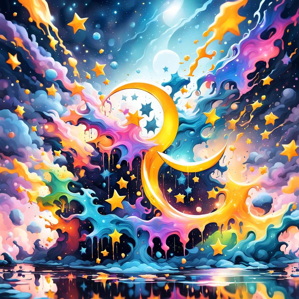 Abstract night - AI Generated Artwork - NightCafe Creator