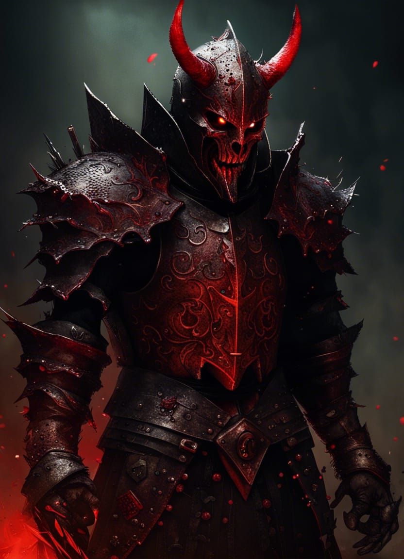 Medieval infernal knight - AI Generated Artwork - NightCafe Creator