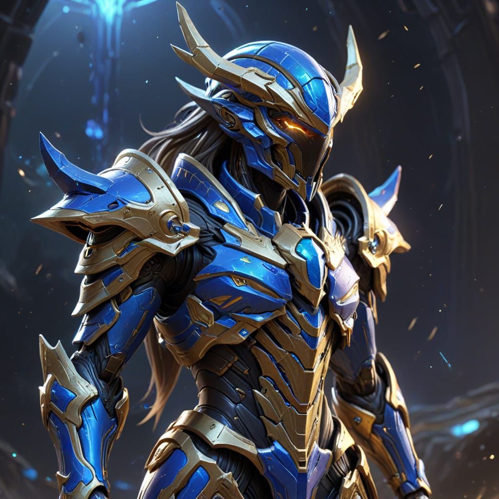 New Protoss units - Cyberpunk-Inspired Protoss Warriors