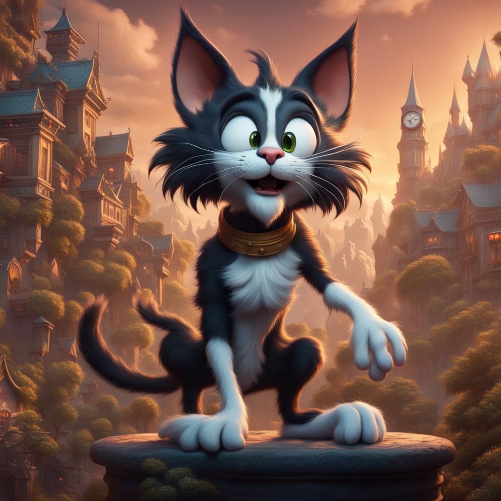 Goofy Cat - AI Generated Artwork - NightCafe Creator