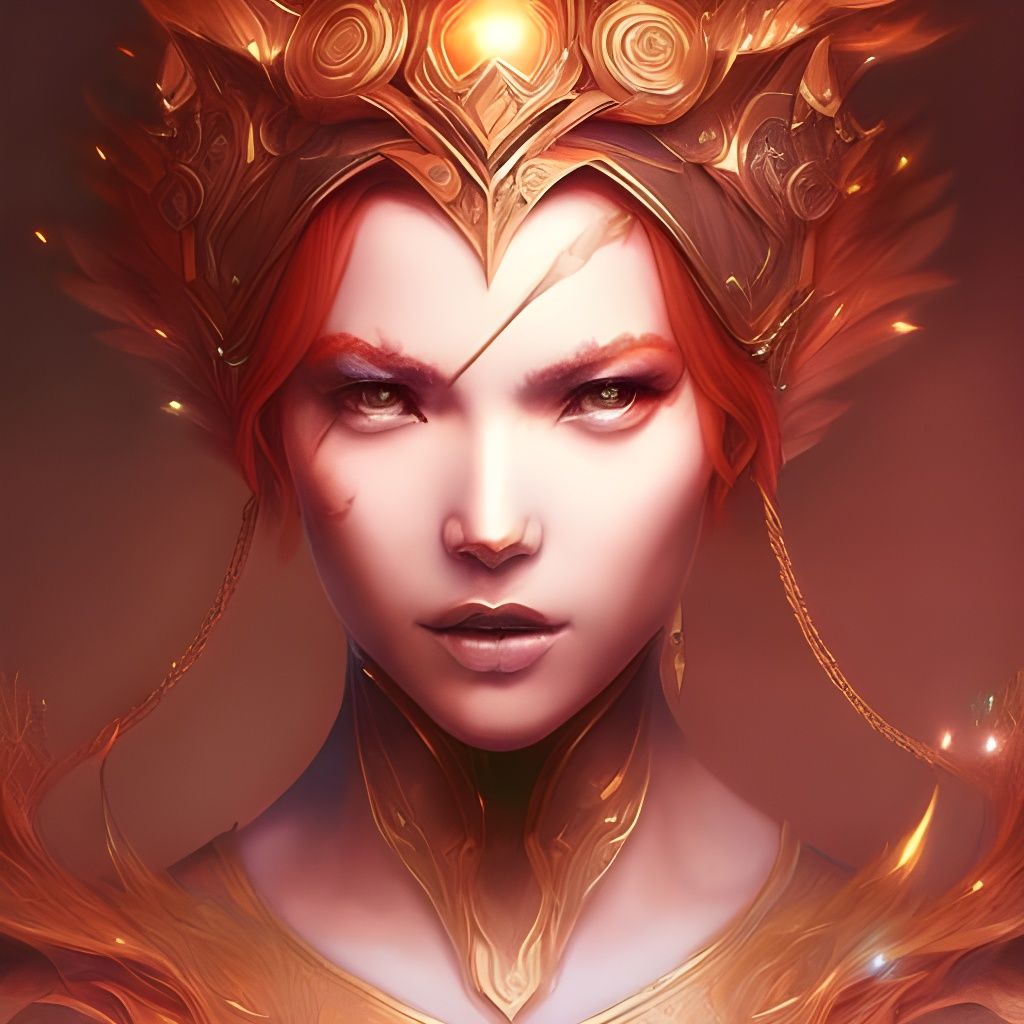 Beautiful fire princess - AI Generated Artwork - NightCafe Creator