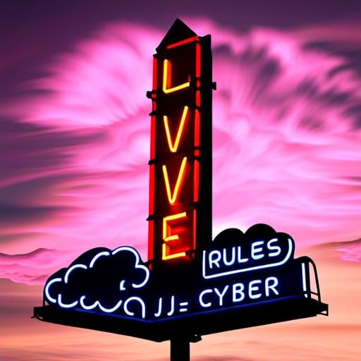 Neon sign... - AI Generated Artwork - NightCafe Creator