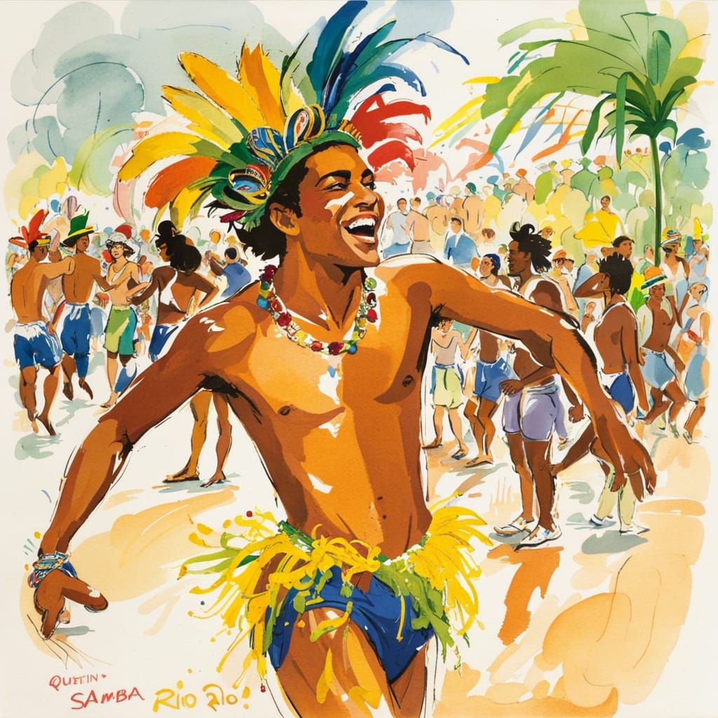 An invitation to the dance XIII: Samba - AI Generated Artwork ...