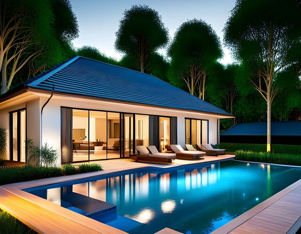 Ideal Backyard - AI Generated Artwork - NightCafe Creator