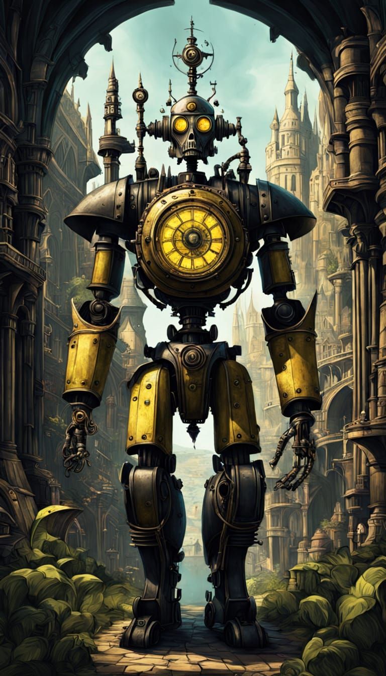 Fantasy AI Art, Real Cartoon XL v4, 2025, Robot