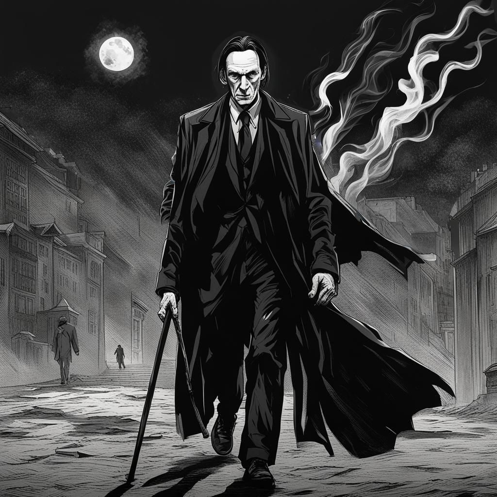 Death, (Julian Richings) Supernatural - AI Generated Artwork - NightCafe Creator