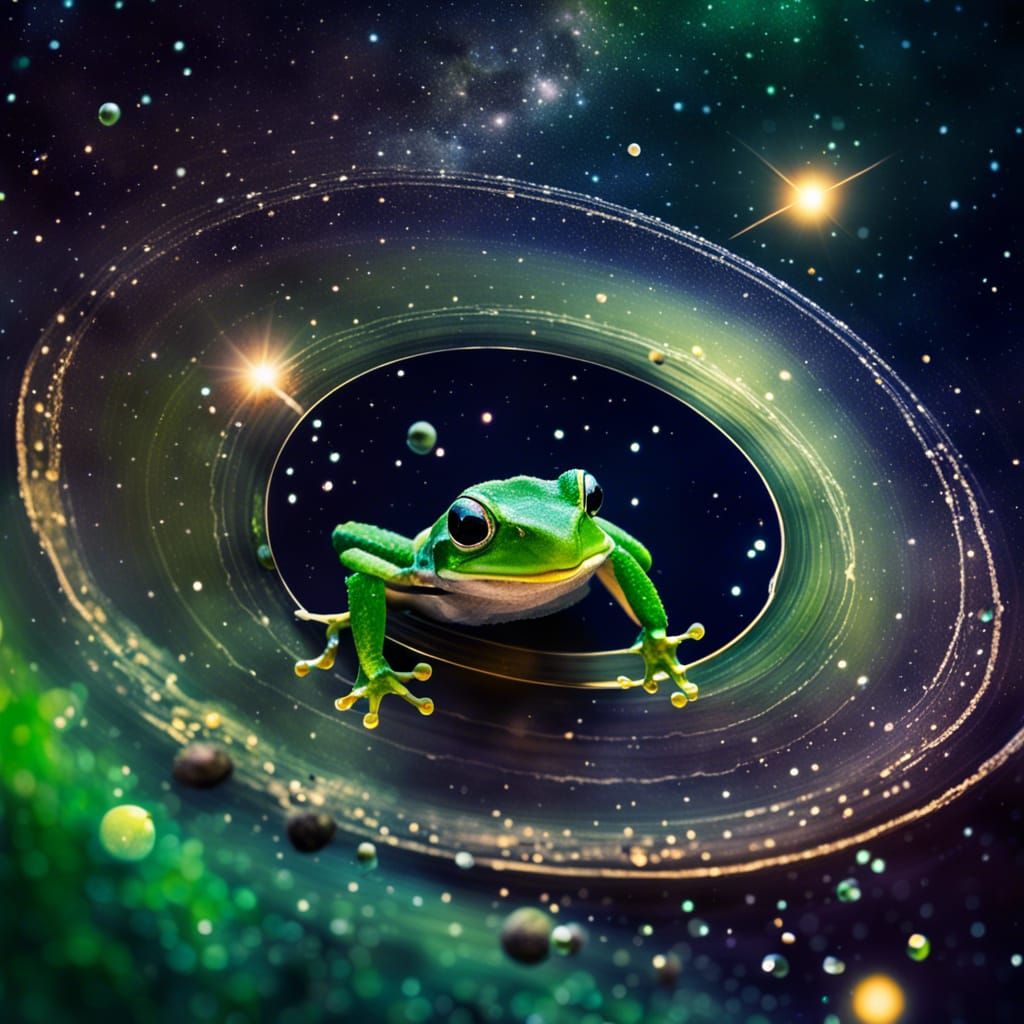 Space frog - AI Generated Artwork - NightCafe Creator