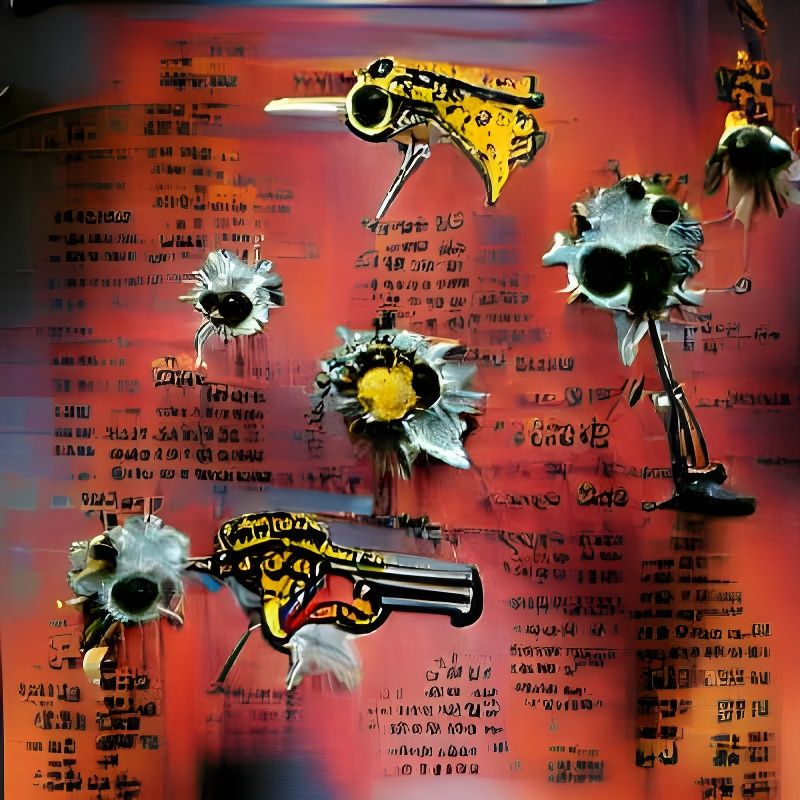 Guns and Roses - AI Generated Artwork - NightCafe Creator