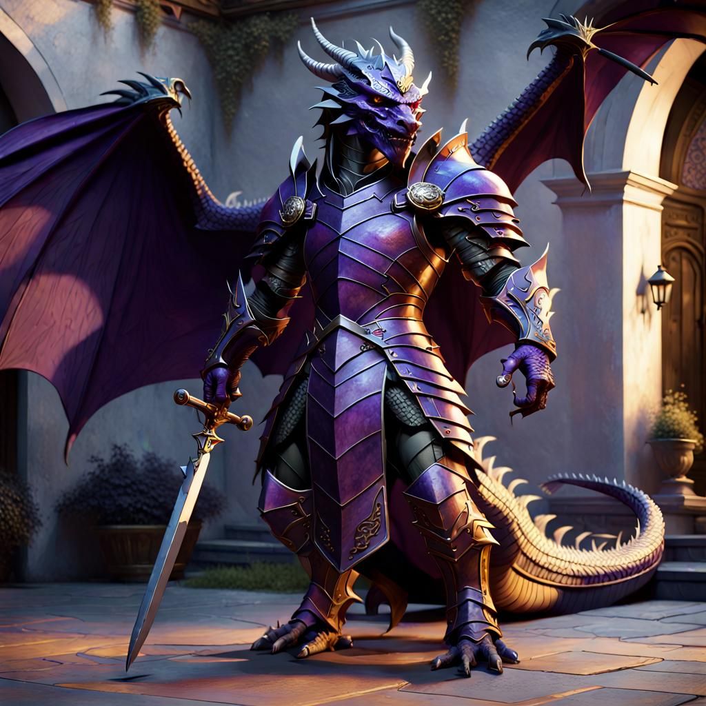 Dragon knight - AI Generated Artwork - NightCafe Creator