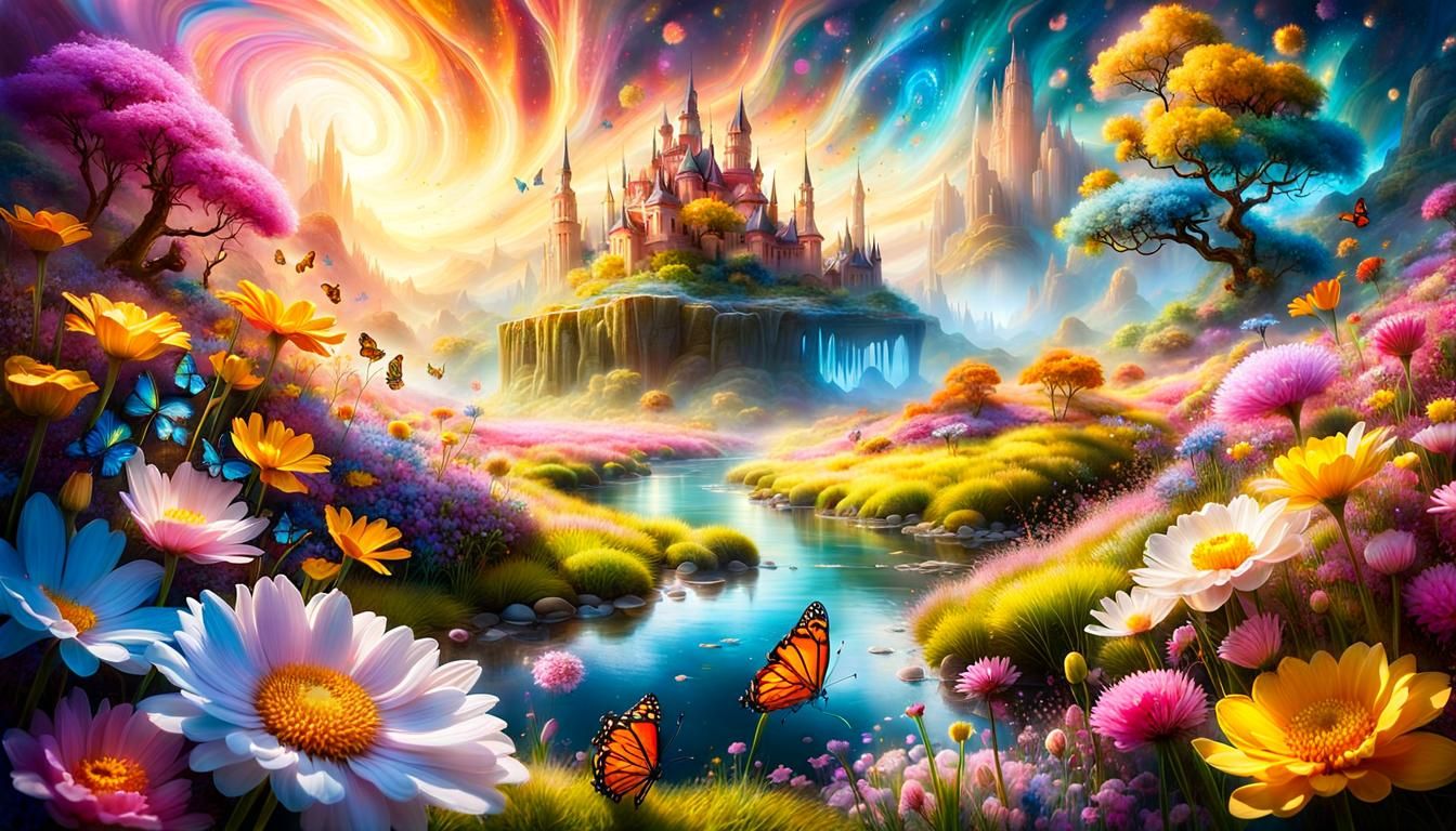 Epic Spring Landscape 5 - AI Generated Artwork - NightCafe Creator